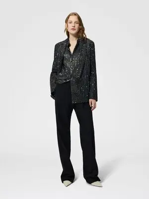 Missoni Striped Lamé Knit Blazer