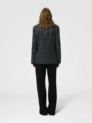 Missoni Striped Lamé Knit Blazer