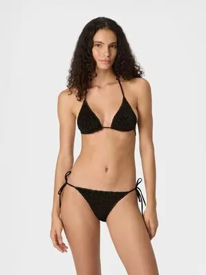 Missoni Triangle Bikini In Lamé Viscose With Raschel Workmanship