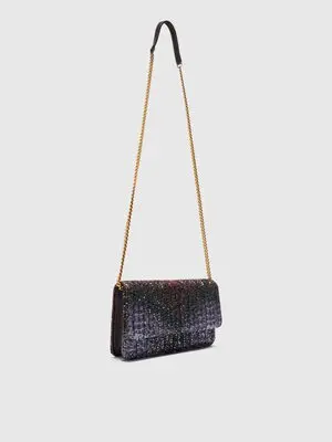 Missoni Leather And Canvas Wallet On Chain
