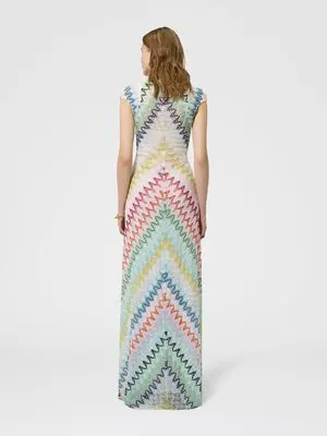 Missoni Long Dress In Zig Zag Lace