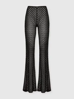 Missoni Flared Lamé Viscose Raschel Trousers