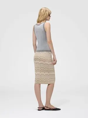 Missoni Chevron Wool And Viscose Mini Skirt