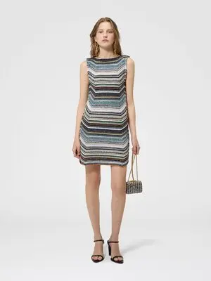 Missoni Striped Cotton Blend Mini Dress