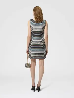 Missoni Striped Cotton Blend Mini Dress