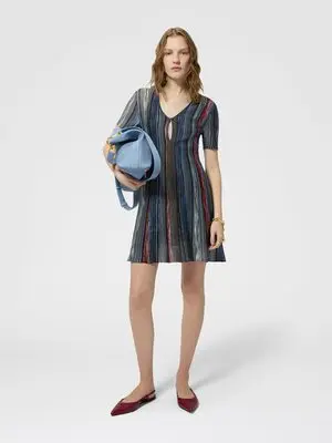 Missoni Short-sleeve Striped Mini Dress