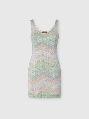 Missoni Dégradé Knit Mini Dress With Sequins