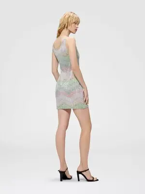 Missoni Dégradé Knit Mini Dress With Sequins