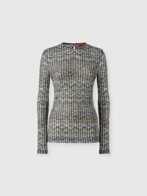 Missoni Long-sleeve Viscose-blend Sweater With Sequins