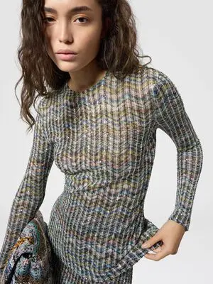 Missoni Long-sleeve Viscose-blend Sweater With Sequins