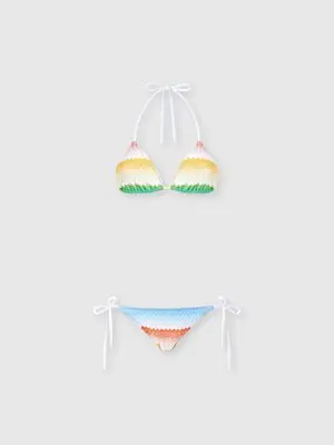 Missoni Triangle Bikini With Dégradé Zig Zag Motif