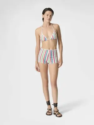 Missoni Terry Cloth Hot Pants With Zigzag Print
