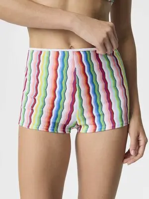 Missoni Terry Cloth Hot Pants With Zigzag Print