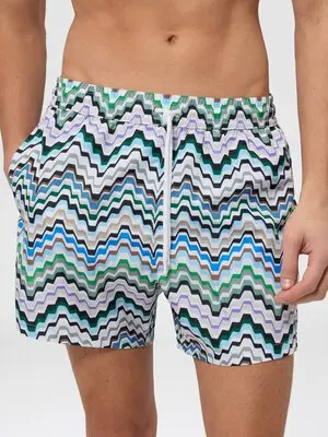 Missoni Printed Swim Shorts With Pockets