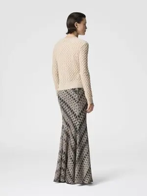Missoni Cashmere Crewneck Sweater With Lace Pattern