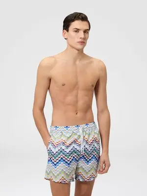 Missoni Printed Swim Shorts With Pockets