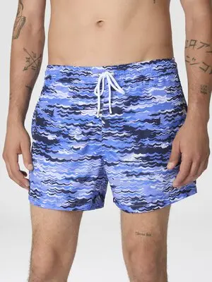 Missoni Mid-length Swim Shorts With Wave Print