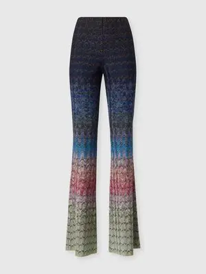 Missoni Dégradé Viscose Lamé Flare Trousers - Multicoloured