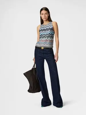 Missoni Snake-pattern Viscose Sleeveless Top