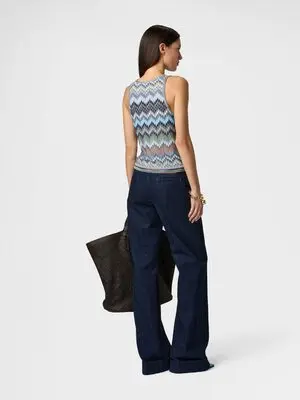 Missoni Snake-pattern Viscose Sleeveless Top