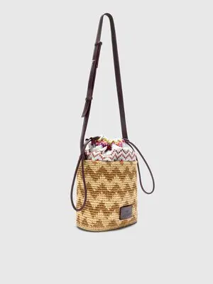 Missoni Bucket Bag In Leather - Multicoloured