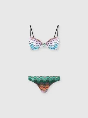 Missoni Viscose Lamé Balconette Bikini - Multicoloured