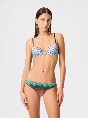 Missoni Viscose Lamé Balconette Bikini - Multicoloured