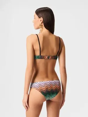 Missoni Viscose Lamé Balconette Bikini - Multicoloured