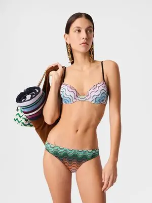 Missoni Viscose Lamé Balconette Bikini - Multicoloured
