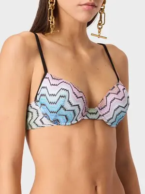 Missoni Viscose Lamé Balconette Bikini - Multicoloured
