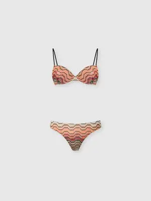 Missoni Viscose Blend Lamé Balconette Bikini
