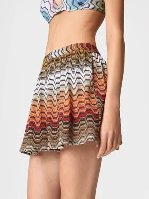 Missoni Viscose Lamé Blend Greek Motif Shorts - Multicoloured