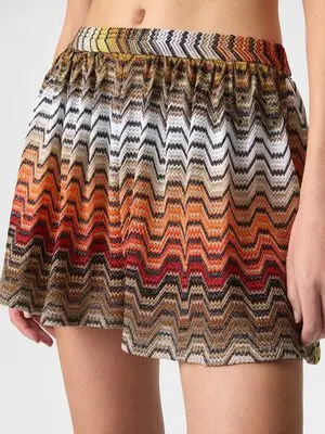 Missoni Viscose Lamé Blend Greek Motif Shorts - Multicoloured