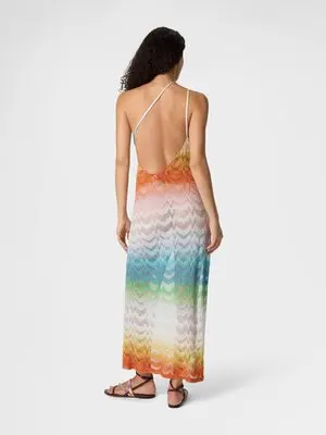 Missoni Shaded Lamé Viscose Asymmetric Cover-up Dress - Multicoloured