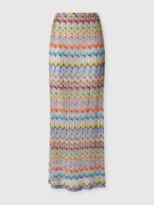 Missoni Viscose Lamé Long Cover-up Skirt - Multicoloured