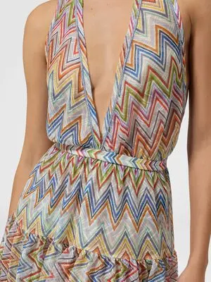 Missoni Zig Zag Tulle Cover-up Mini Dress
