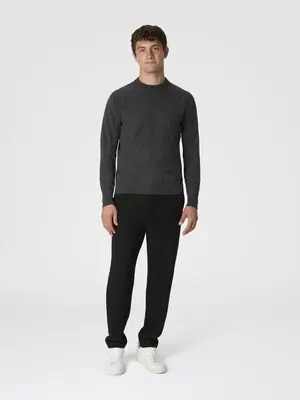 Missoni Crew Neck Sweater In Pure Cashmere With Chevron Pattern