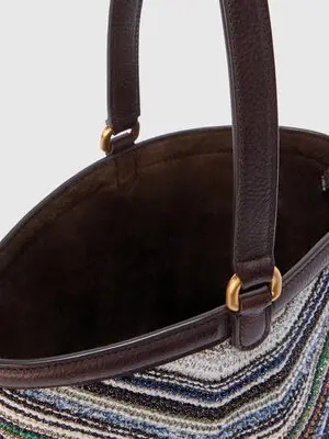 Missoni Bucket Bag In Cotton Blend