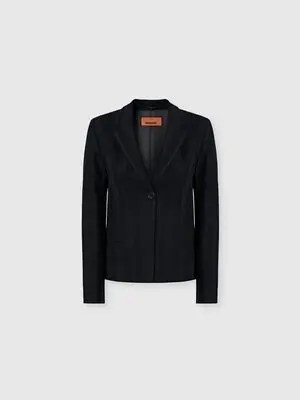 Missoni Single-breasted Tone-on-tone Zigzag Cotton And Viscose Blazer