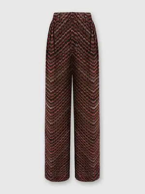 Missoni Mid-rise Tailored Pants With Zigzag Pattern