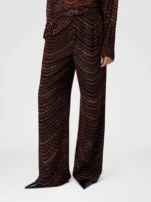Missoni Mid-rise Tailored Pants With Zigzag Pattern