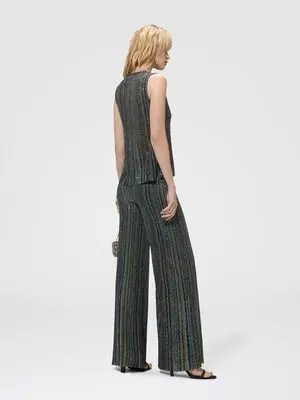 Missoni Ribbed Palazzo Trousers With Sequins