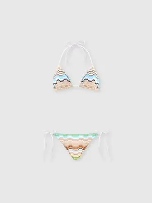 Missoni Pure Viscose Greek Motif Bikini - Multicoloured