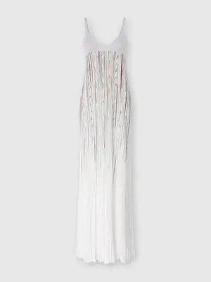 Missoni Sleeveless Flame-effect Viscose Lamé Gown
