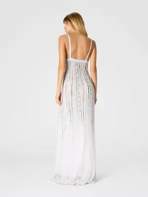 Missoni Sleeveless Flame-effect Viscose Lamé Gown