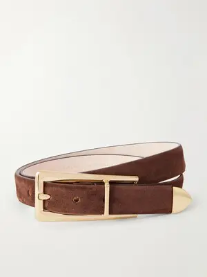 DEHANCHE Mini Juergen Suede Belt - Brown