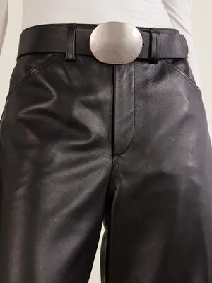 NILI LOTAN Wayne Leather Belt