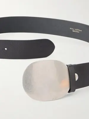NILI LOTAN Wayne Leather Belt