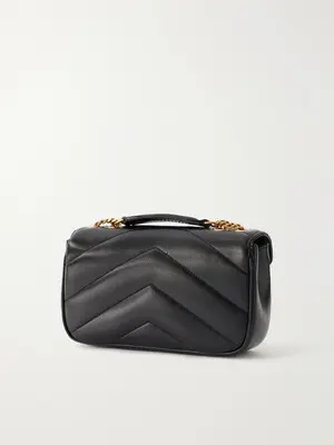 Saint Laurent Loulou Mini Matelassé Leather Shoulder Bag