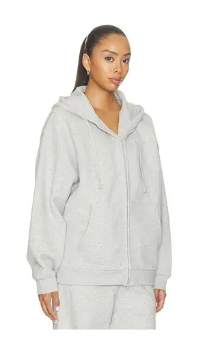 WELLBEING + BEINGWELL Murphy Oversized Full Zip Hoodie In . Also - Grey